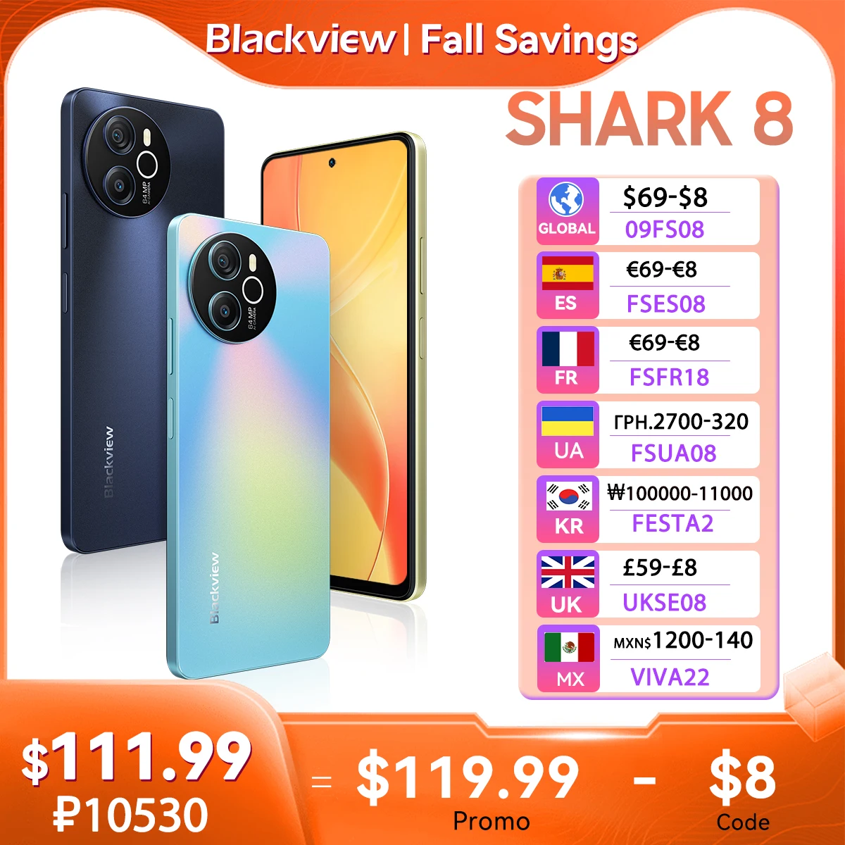 Blackview-SHARK-8-Smartphone-Android13-G99-Mobile-Phone-6-78-120Hz-2-4K ...