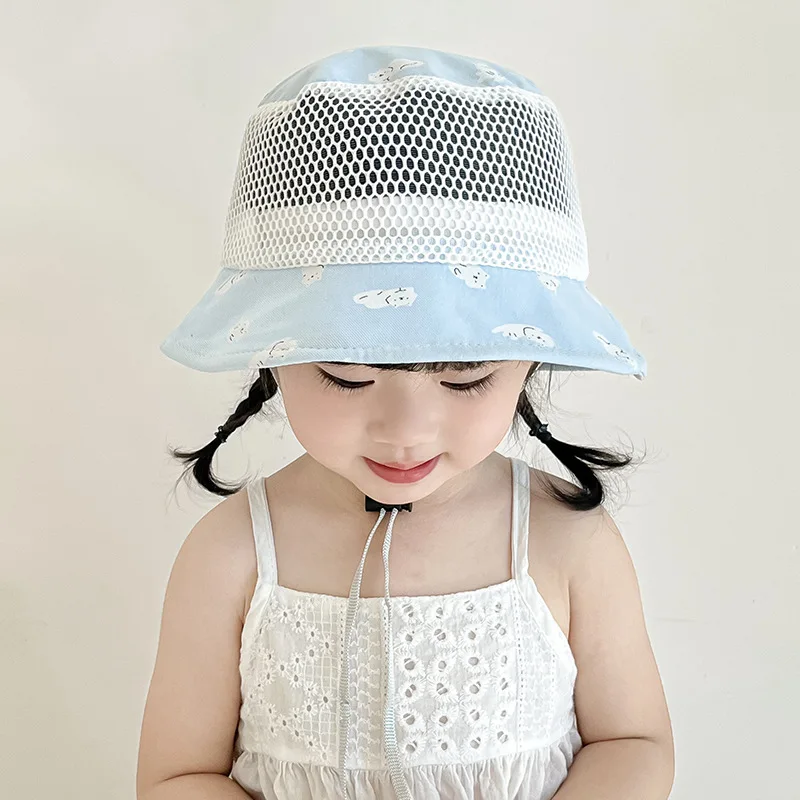 Baby-Hat-Summer-Sun-Block-Hat-Breathable-Net-Hats-Cute-Korean-Version ...