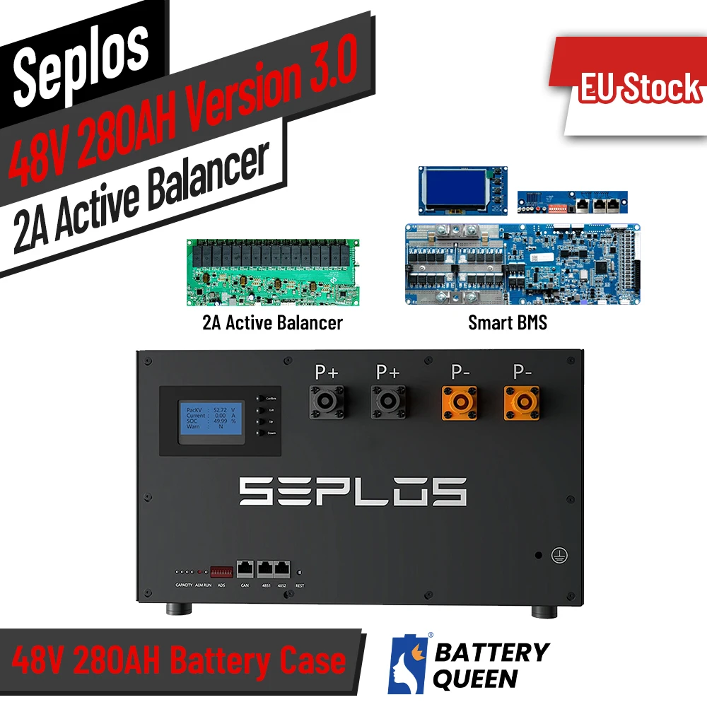 Seplos-48V-280ah-Battery-Pack-DIY-Kits-with-Active-Balancer-2A-Balance ...