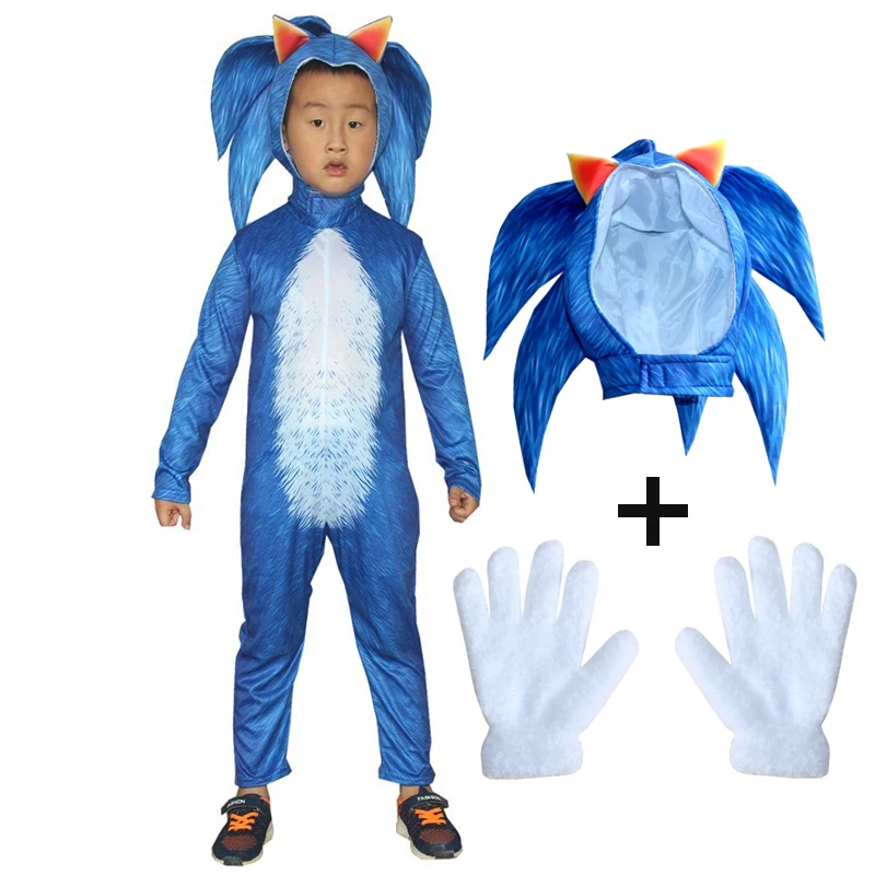Sonic-Kids-Cosplay-Costumes-Sonic-Hedgehog-Boys-Girls-Bodysuit-Children ...