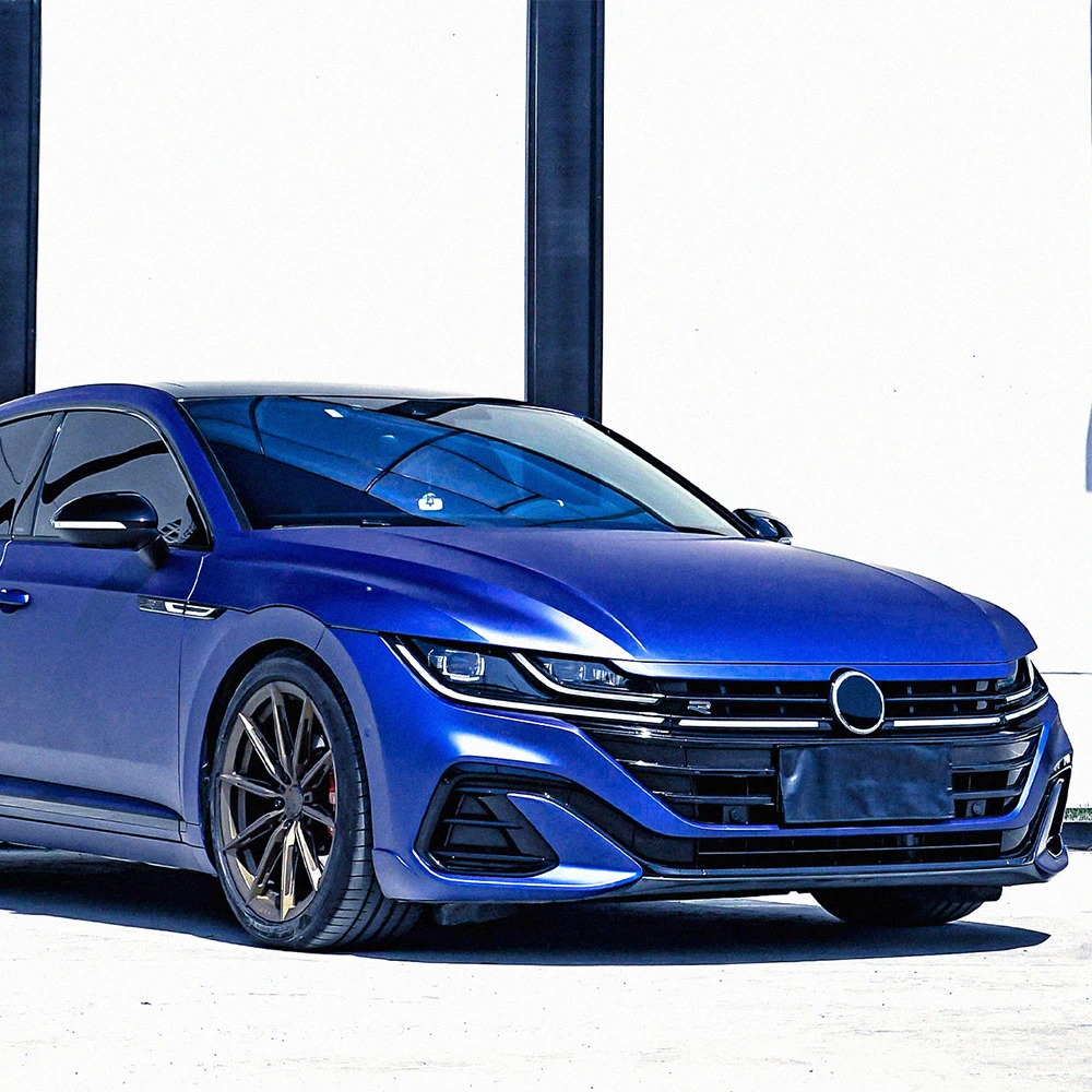 Car Sticker Metallic Matte Satin Ice Dark Blue Car Wrap Stickers Color ...