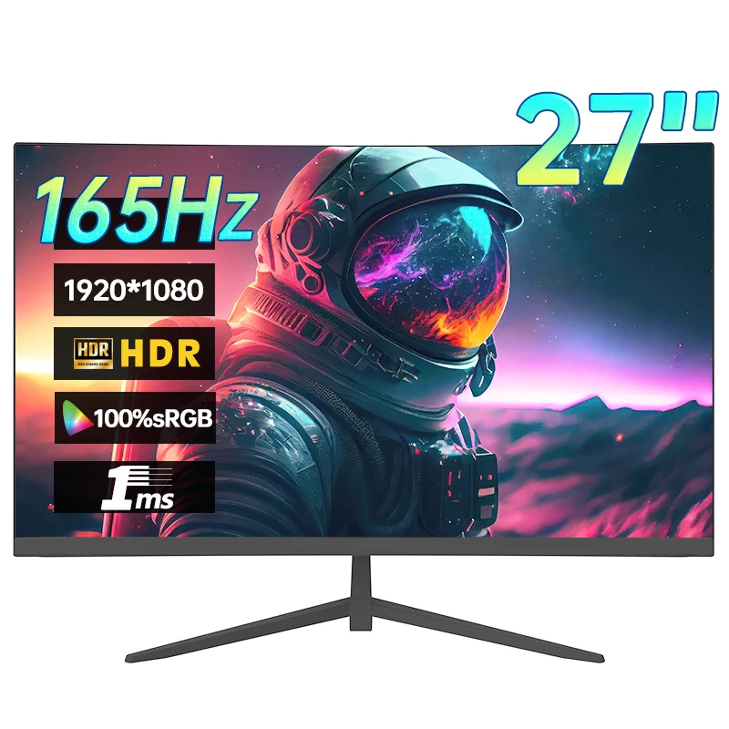 Curvo-Straight-Desktop-Monitor-Freesync-Game-Computer-Display-IPS-VA ...
