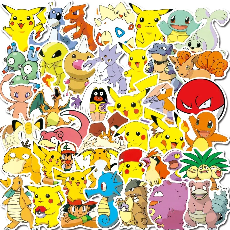 50-100pcs-Pokemon-Aufkleber-Anime-Aufkleber-Pack-niedlichen-Kinder ...