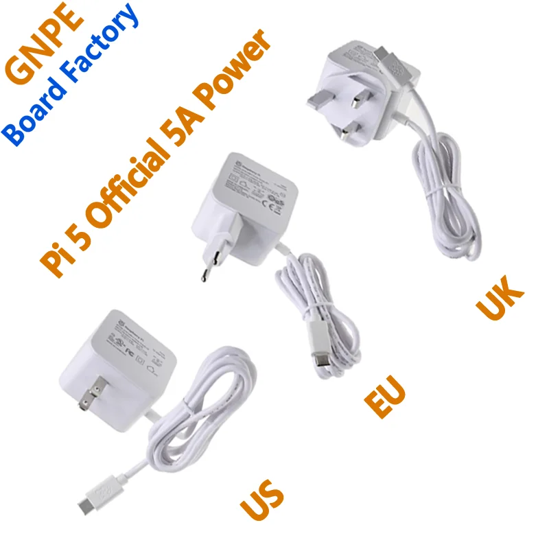 Official Original 5V 5A Power 27W USB Type-C PD Power For Raspberry Pi ...