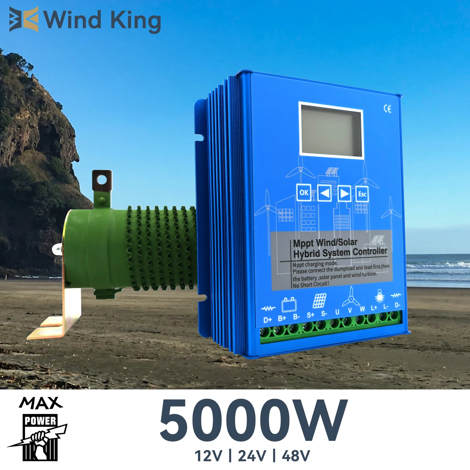 Windking-MPPT-Charge-Controller-5000w-Solar-Wind-Hybrid-System-12v-24v ...