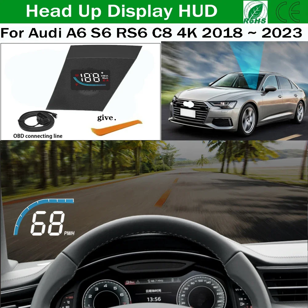 For Audi A6 S6 RS6 C8 4K 2018 2019 2020 2021 2022 2023 OEM Hidden HUD ...