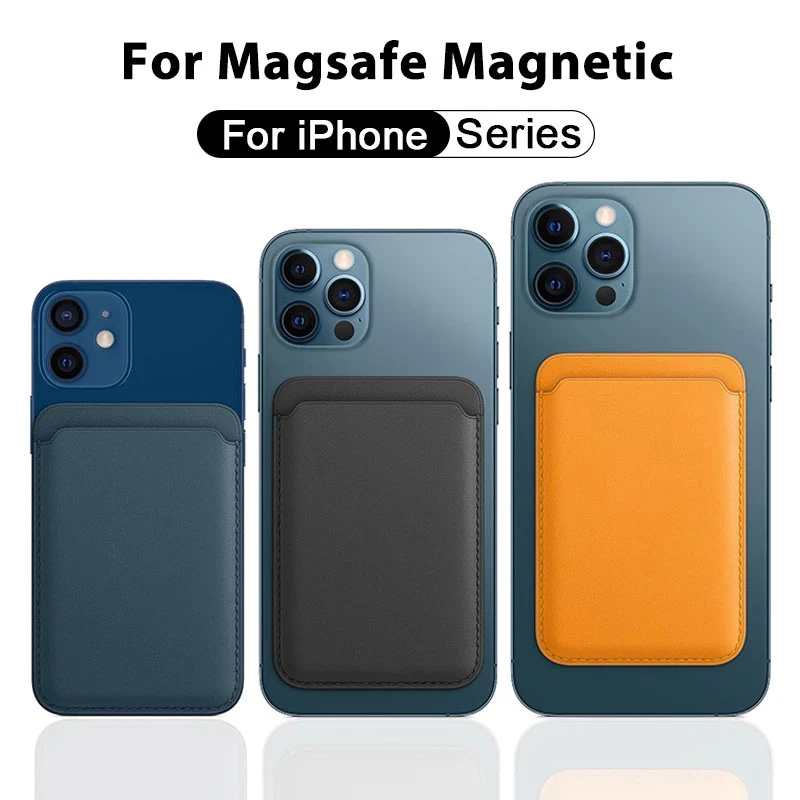 Luxury for Magsafe Magnetic Card Holder Case for Apple IPhone 13 11 12 Pro Max Mini Leather ...
