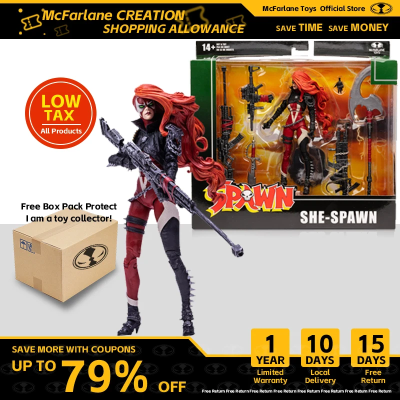 McFarlane-She-Spawn-Deluxe-Set-Action-Figure-Brinquedos-Infantis-Modelo ...