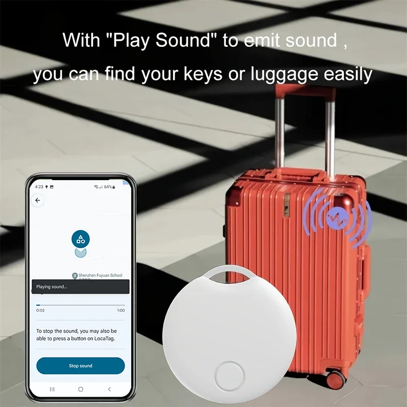 New Smart GPS Tracker Work With Android Google Find My App Key Finder ...