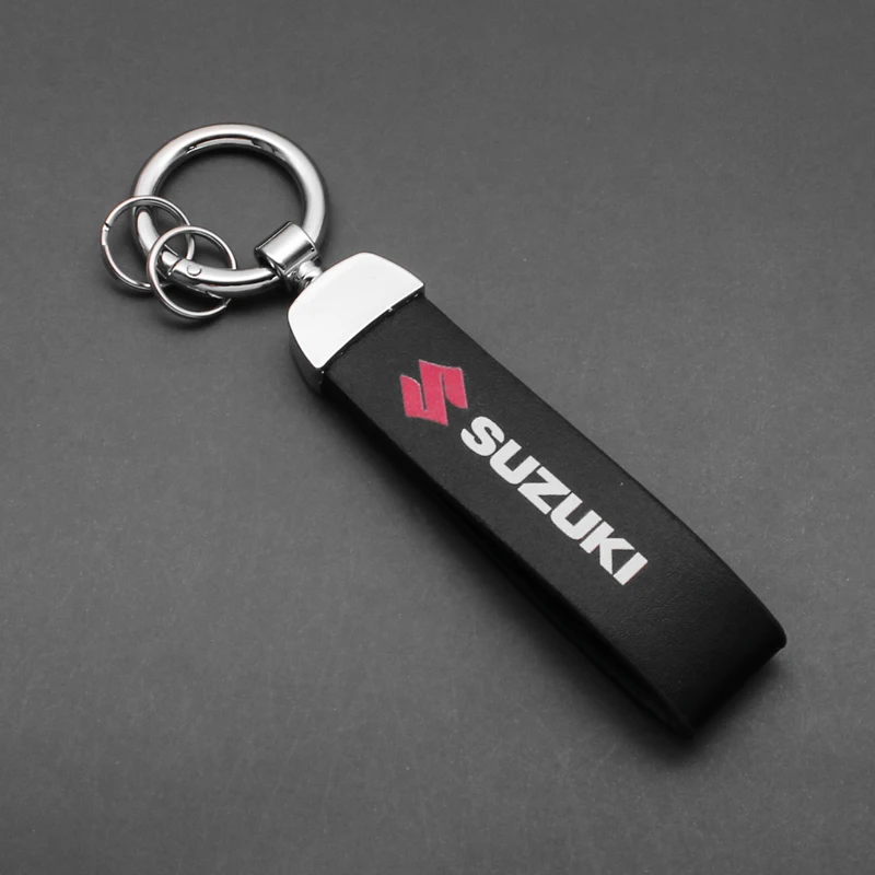 3D-Metal-Leather-Emblem-Car-Keychain-Key-Chain-Key-Rings-For-SUZUKI ...