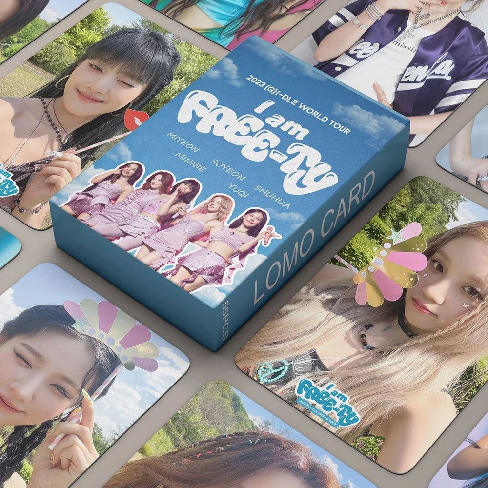 Kpop-G-I-DLE-2023-World-Tour-Photocards-Gidle-I-Feel-New-Album-Lomo ...