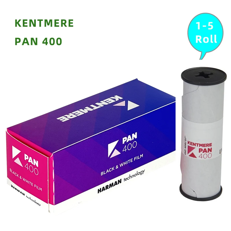 1-3-5Rolls-120mm-Kentmere-PAN-400-B-W-Black-White-Roll-FILM-IOS400 ...