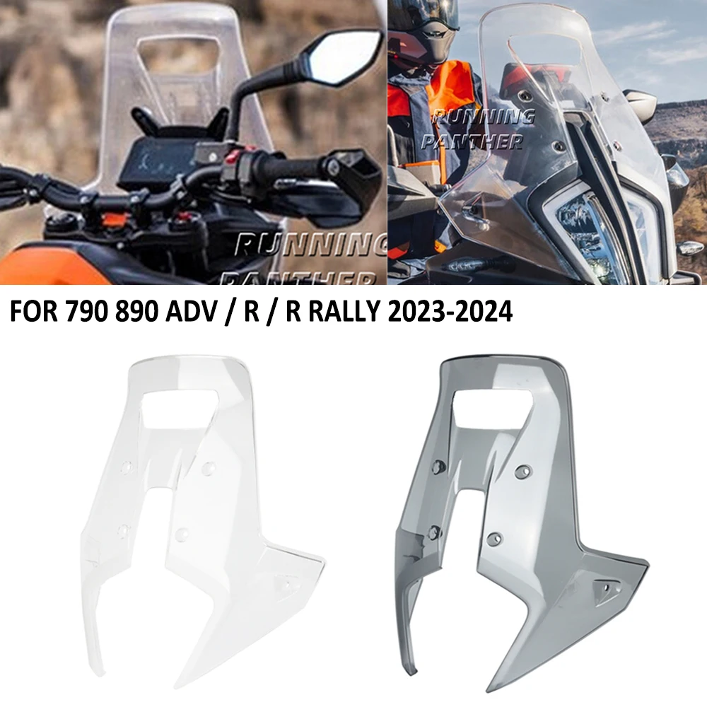 Motorcycle-Acrylic-Rally-Windshield-Wind-Deflector-Screen-Shield ...
