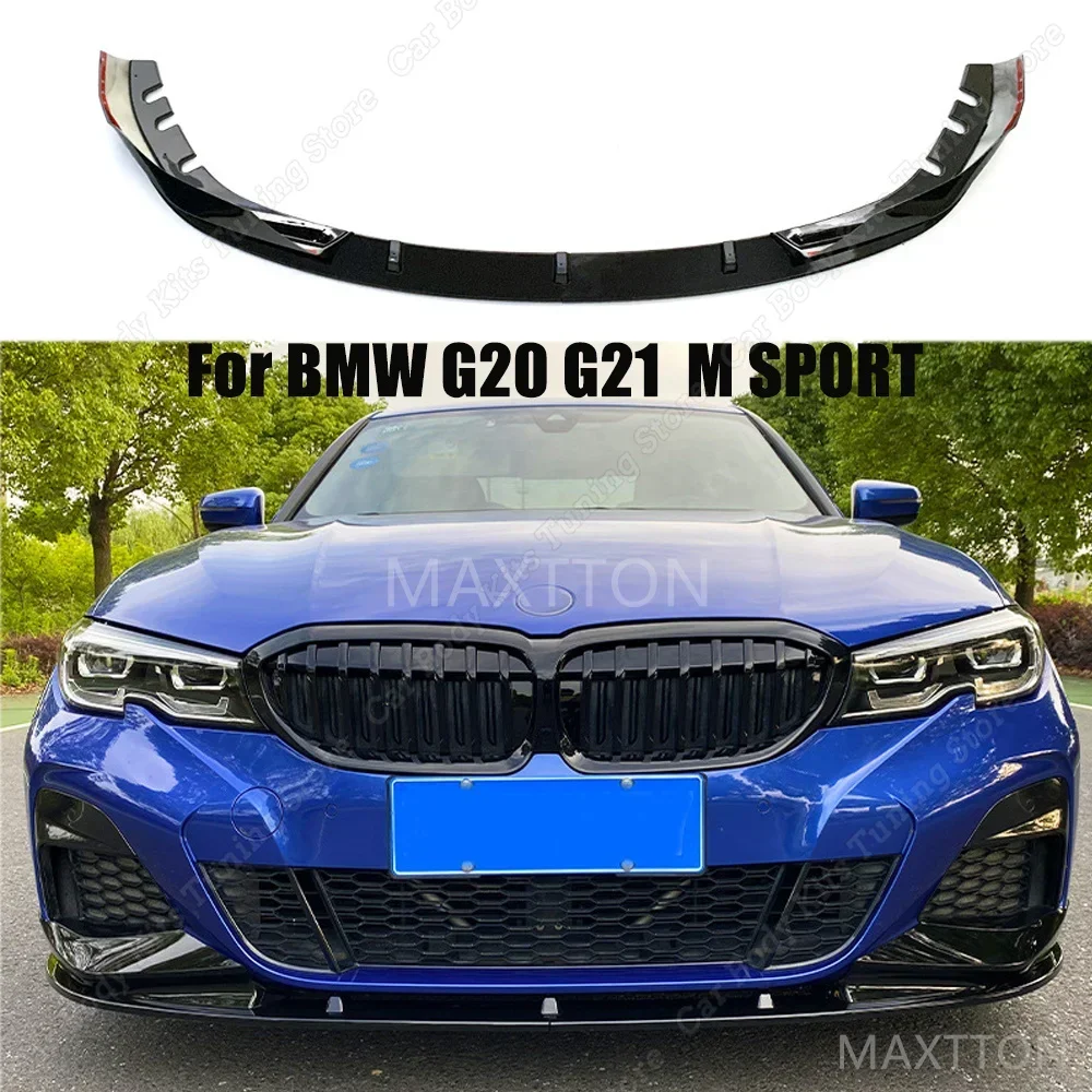 For-BMW-G20-G21-Front-Bumper-Splitter-Lip-Spoiler-Diffuser-Cover-Guard ...