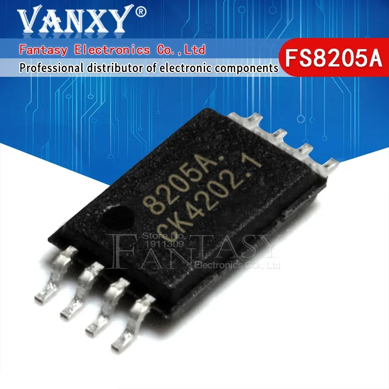 10-pz-FS8205A-TSSOP-8-FS8205-CEG8205A-CEG8205-TSSOP-8205-8205A-DW01 ...
