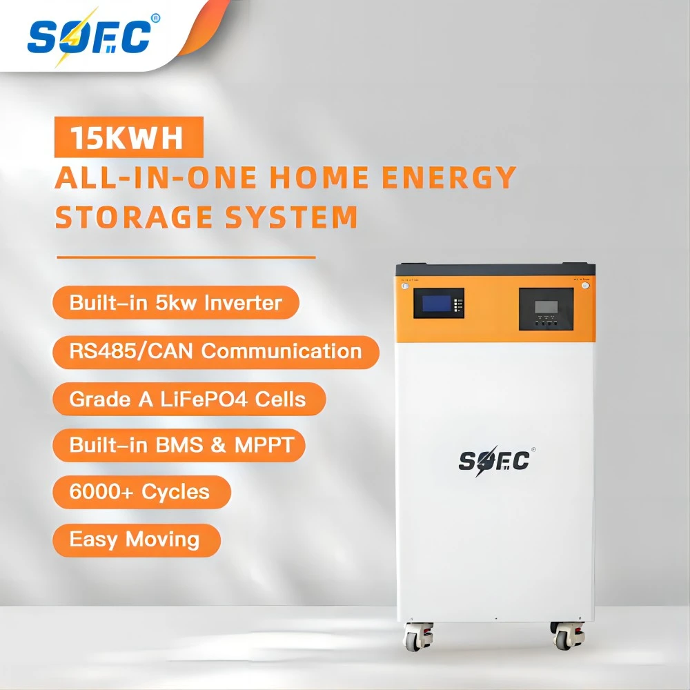 SOEC 48V Powerwall Lifepo4 Battery 51.2V 15KWh Solar Energy Storage System All in One Built-in ...