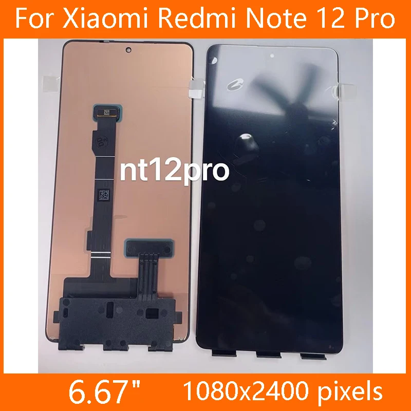 Original For Xiaomi Redmi Note 12 pro LCD Display 22101316C 22101316I ...
