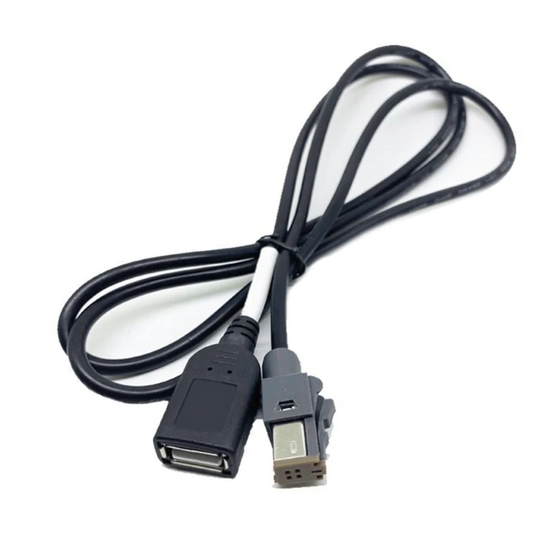 U90C-Auto-Aux-Input-Media-Data-Wire-Plug-To-USB-Adapter-Conector ...