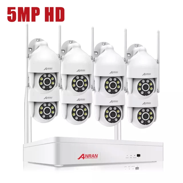 ANRAN-Full-Color-Night-Vision-5MP-Wifi-PTZ-Camera-8-channels-Wireless ...