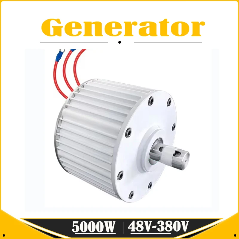 5000W-Electric-Alternator-Generator-Low-RPM-Motor-Permanent-Magnet-Rare ...