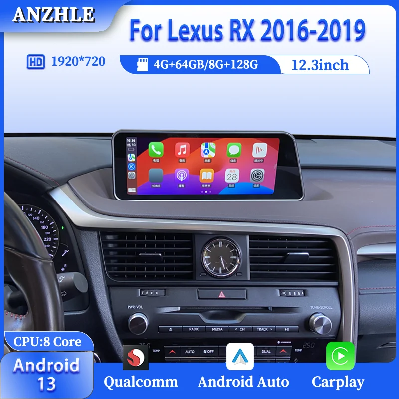12-3-For-Lexus-RX300-RX350-RX450h-2016-2019-Car-Radio-GPS-Navigation ...