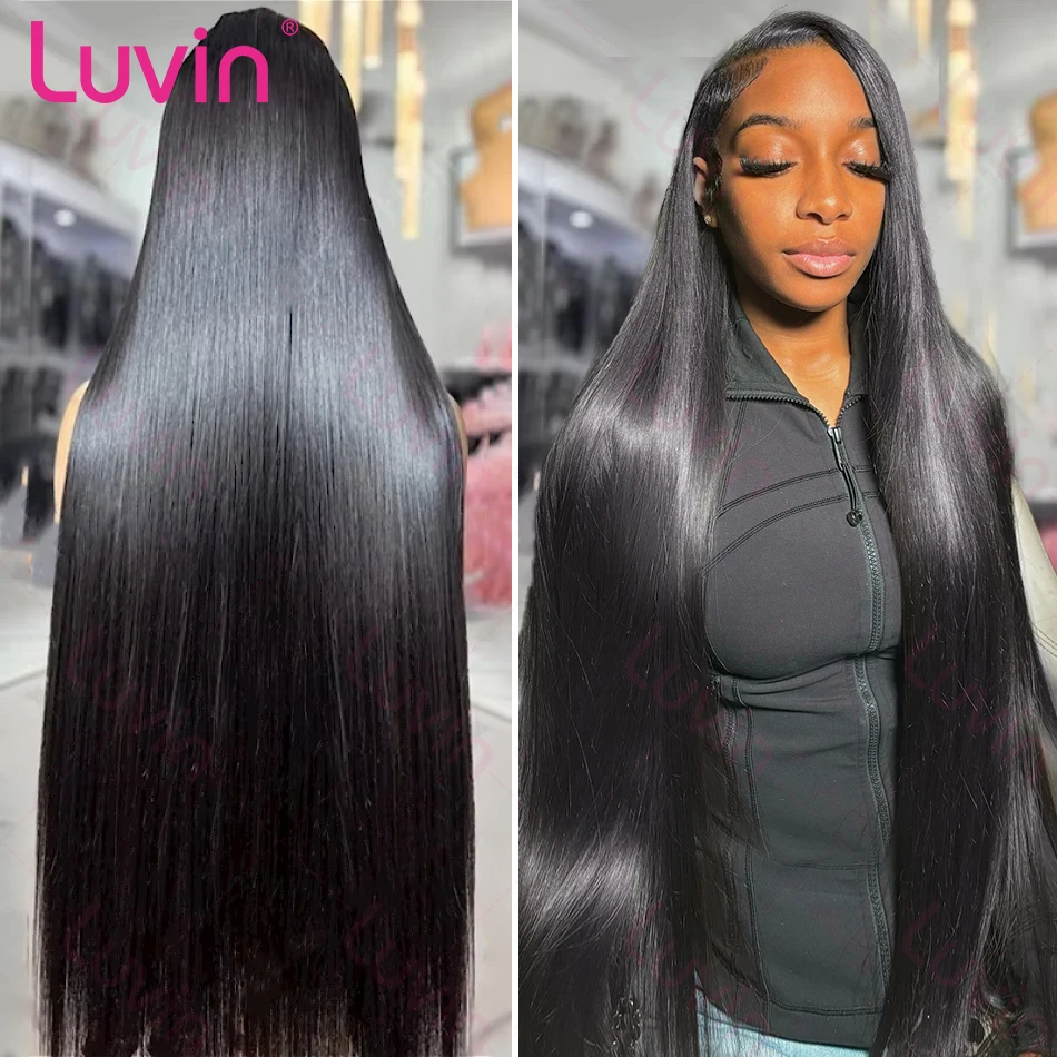 Luvin-40-Inches-250-Density-HD-Lace-Wig-13x6-Human-Hair-Wig-13x4 ...