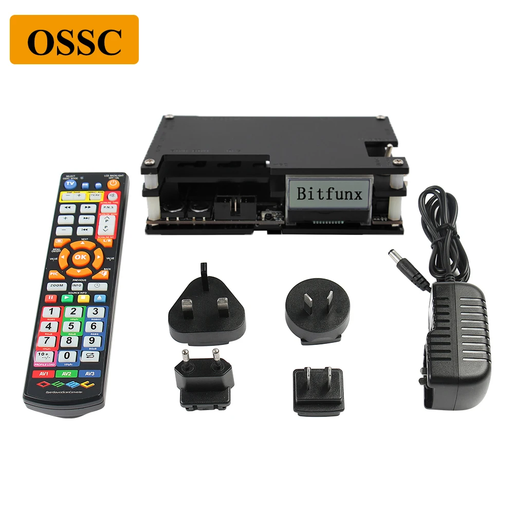 Classic Black 0.85a Ossc Open Source Scan Converter Hdmi Converter Kit ...