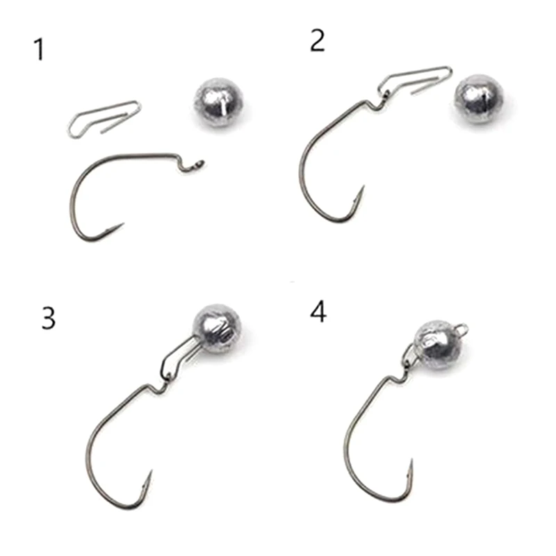 낚시 도구 텅스텐 스윙 지그 헤드, 깊은 물 무게, 부드러운 루어 미끼, 낚시 태클 액세서리, 4g, 6g, 8g, 10g, 5 개, 신제품| | - AliExpress