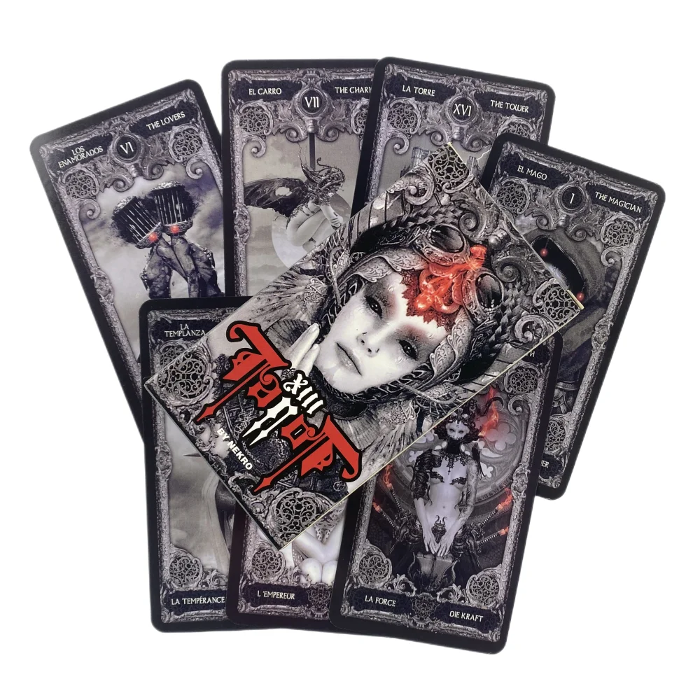 Xiii-Dark-Tarot-Cards-Divination-Deck-English-Versions-Edition-Oracle ...