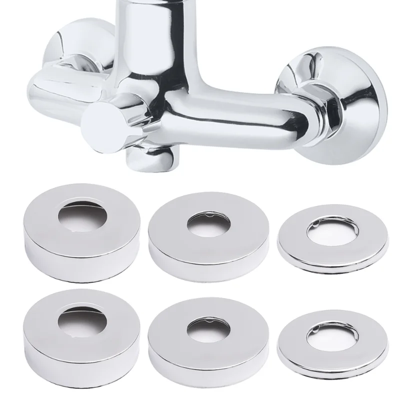 Stainless-Steel-Water-Pipe-Faucet-Decorative-Covers-Round-Hole-Cap-for ...
