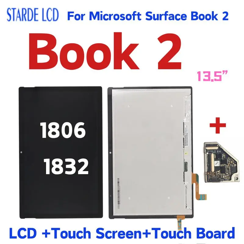 13-5-For-Microsoft-Surface-Book-2-1806-1832-LCD-Display-Touch-Screen ...