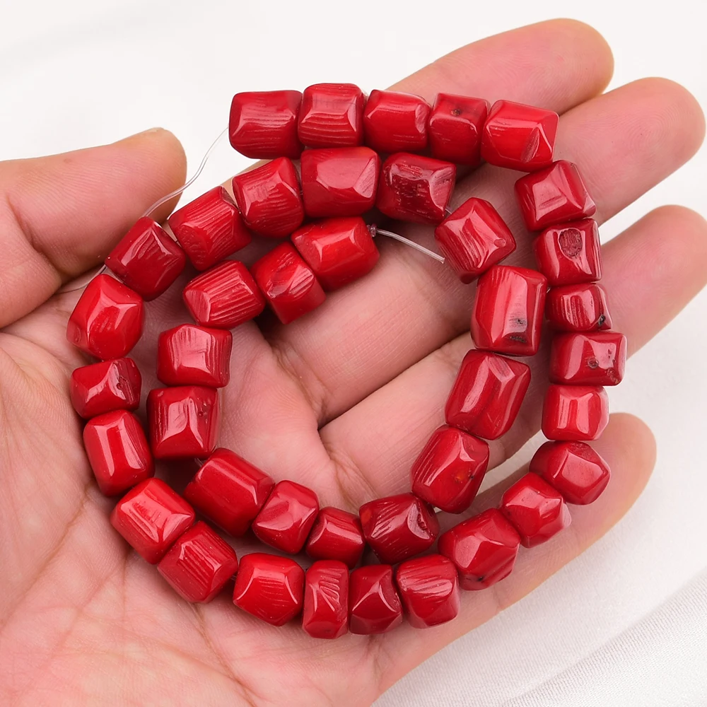 APDGG A+ Natural Freedom Irregular Wheel Red Coral Gems Stone Loose ...