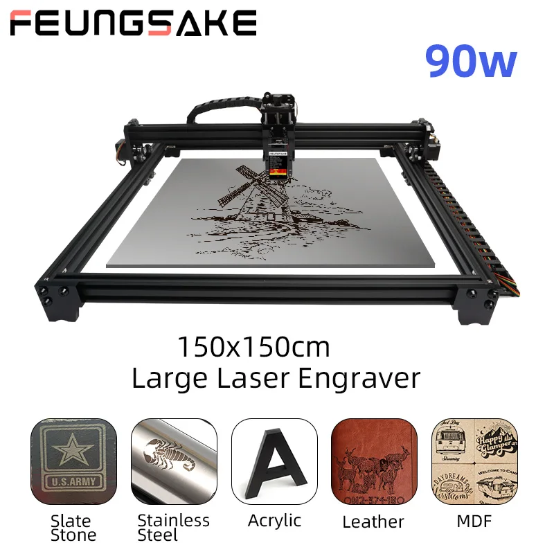 90W-Large-laser-engraving-and-cutting-machine-acrylic-wood-printer-cnc ...