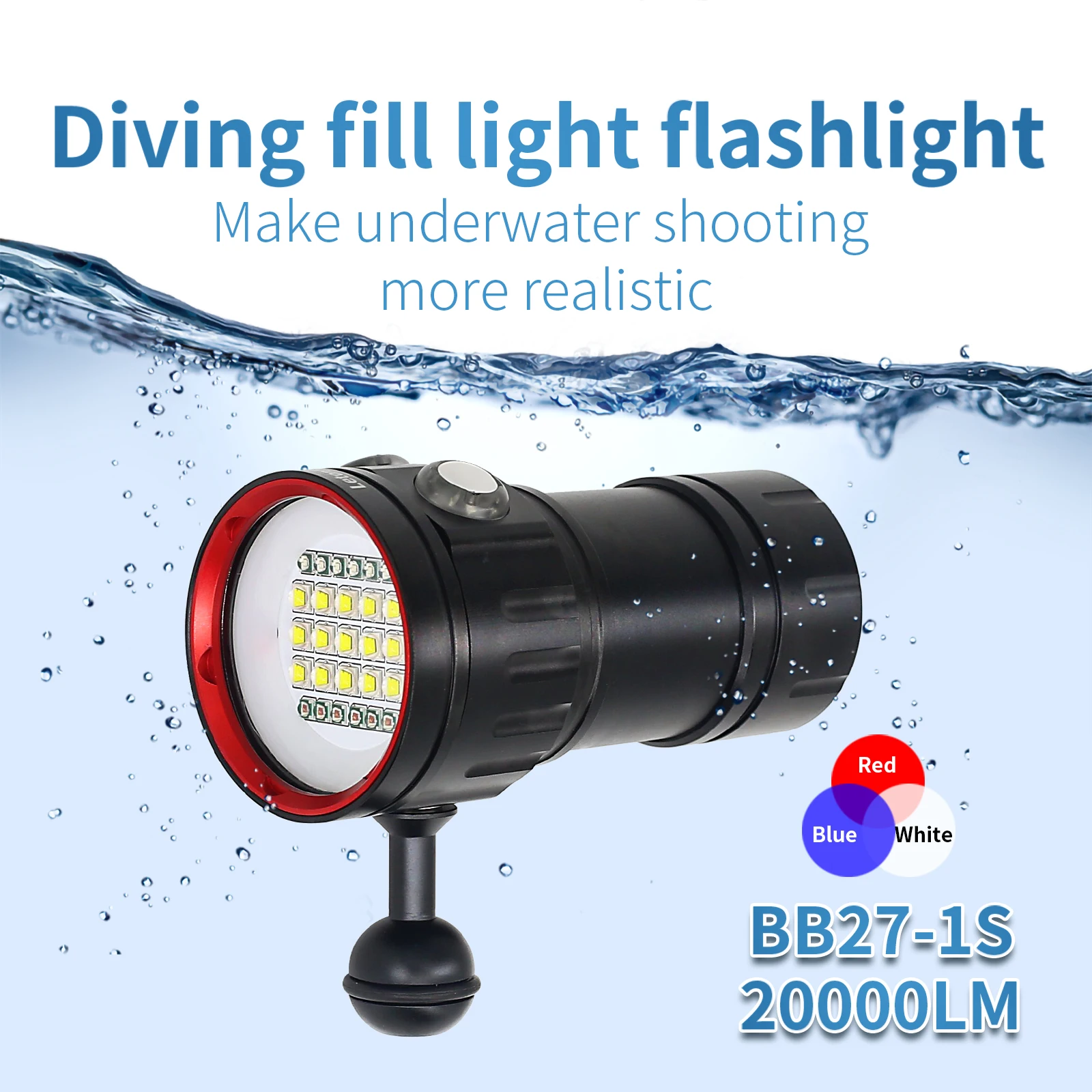 Professional-Underwater-27-LED-Photography-Light-Highlight-Lamp ...