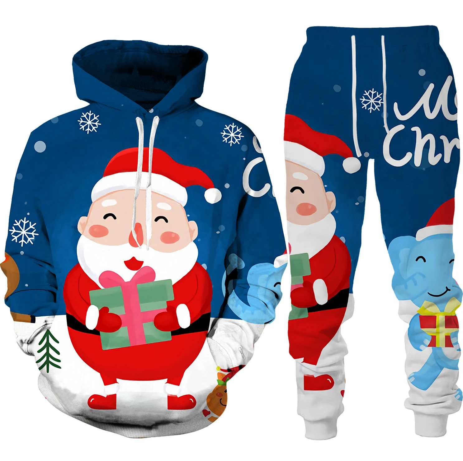 Christmas-Santa-Claus-Autumn-Winter-3D-Print-Boys-Girls-Tracksuit-Set ...
