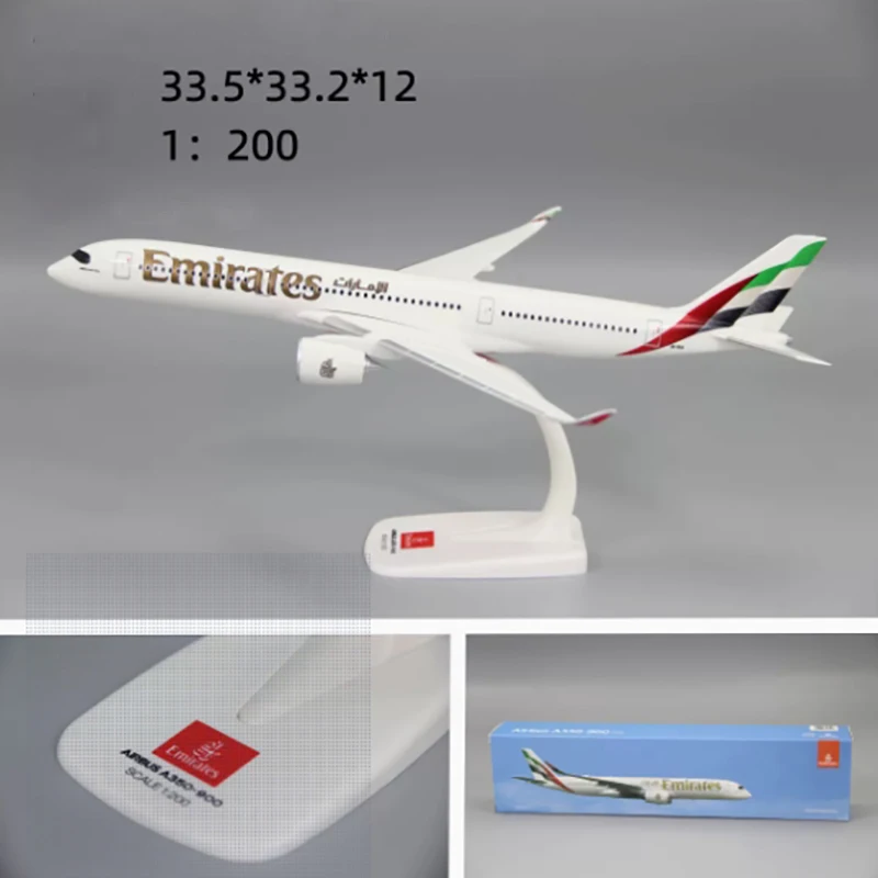 1/200 Scale A350 A350-900 UAE Airline Aircraft Plastic ABS Assembly ...
