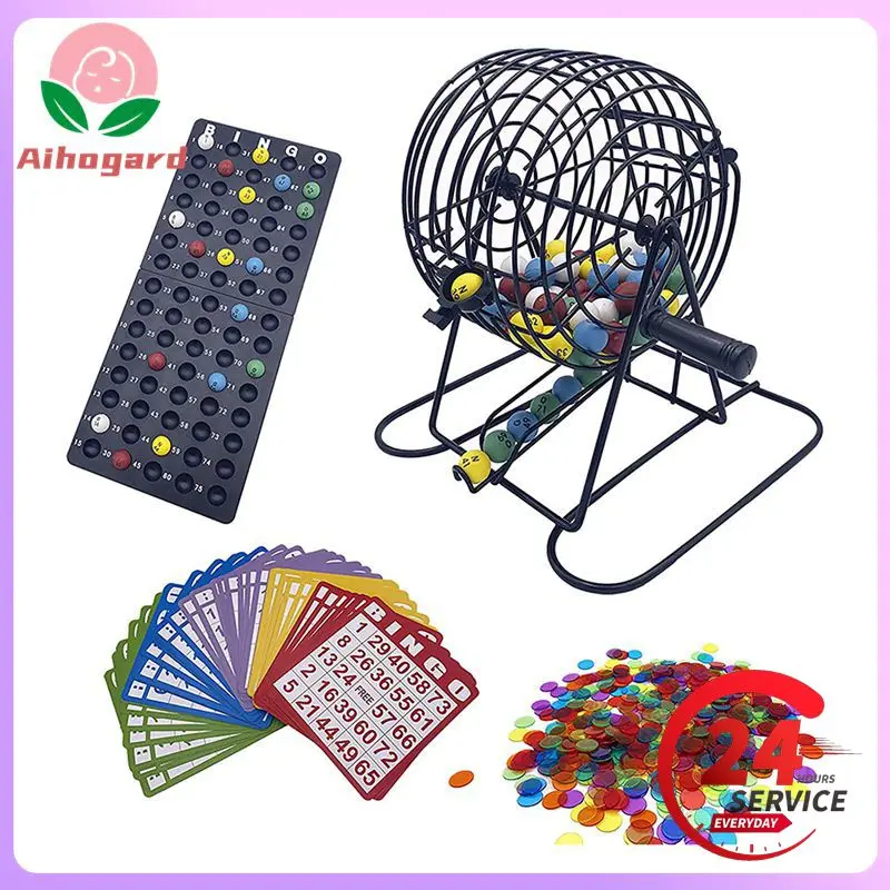 Bingo-Game-Console-Set-Simulative-Lottery-Machine-Spinning-Manual-75 ...