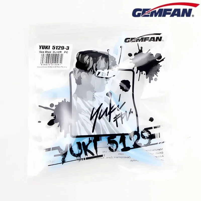 12ペア 新デザイン Gemfan 5129 YUKI 3ブレードプロペラ 高性能 FPV フリースタイル RC ドローン、2306 2207 ...
