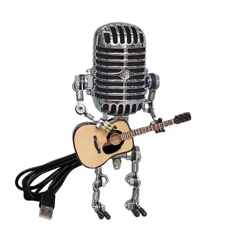 Vintage Microphone Robot Touch Dimmer Lamp Table – TradeHut