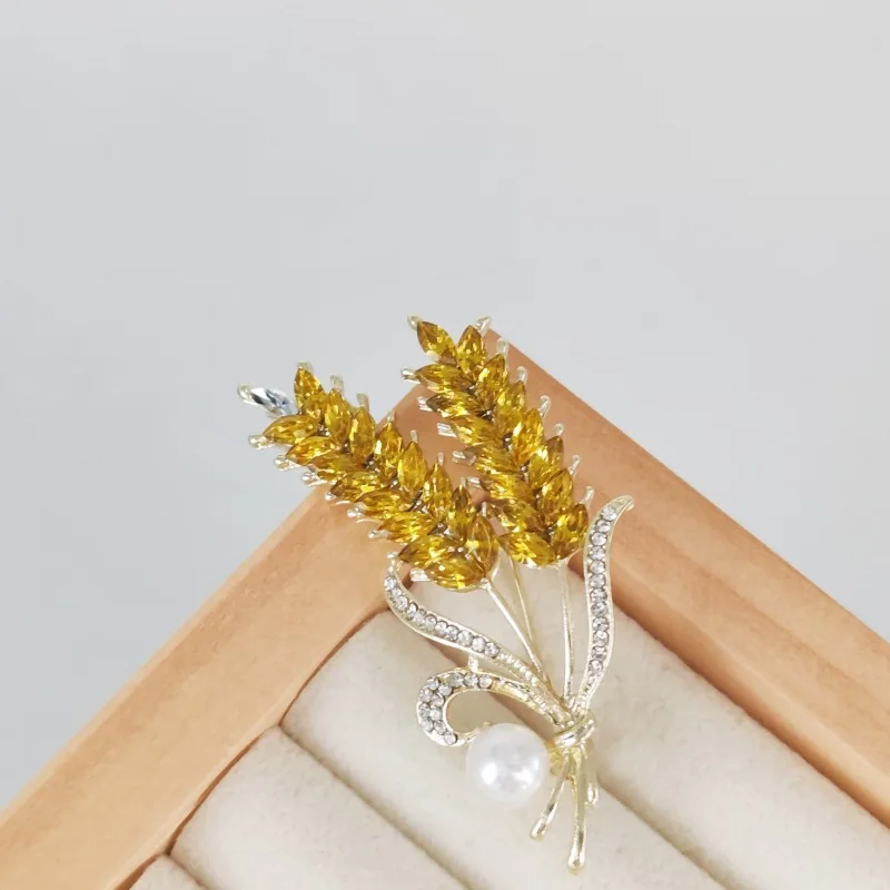 Luxury-Cubic-Zircon-Wheat-Ear-Brooch-Collar-Pins-For-Women-Button-Pins ...