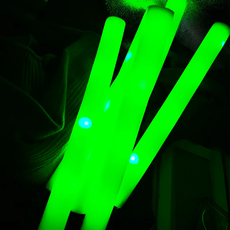10-30Pcs-LED-Glow-Sticks-Light-up-Foam-Stick-3-Modes-Glow-in-the-Dark ...