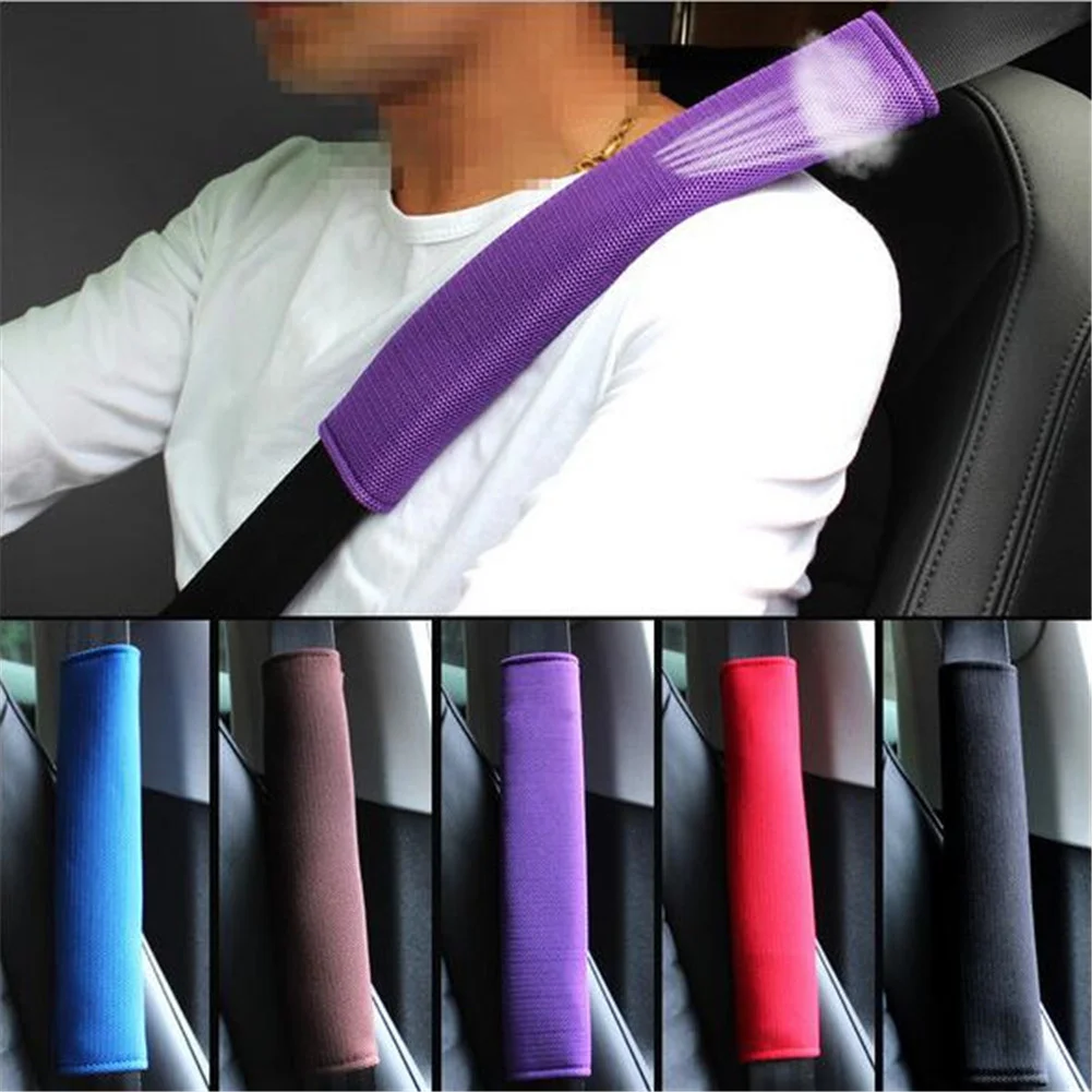 2Pcs-Breathable-Car-Safety-Belt-Cover-Seat-Belt-Pad-Sandwich-Seat-Belt ...