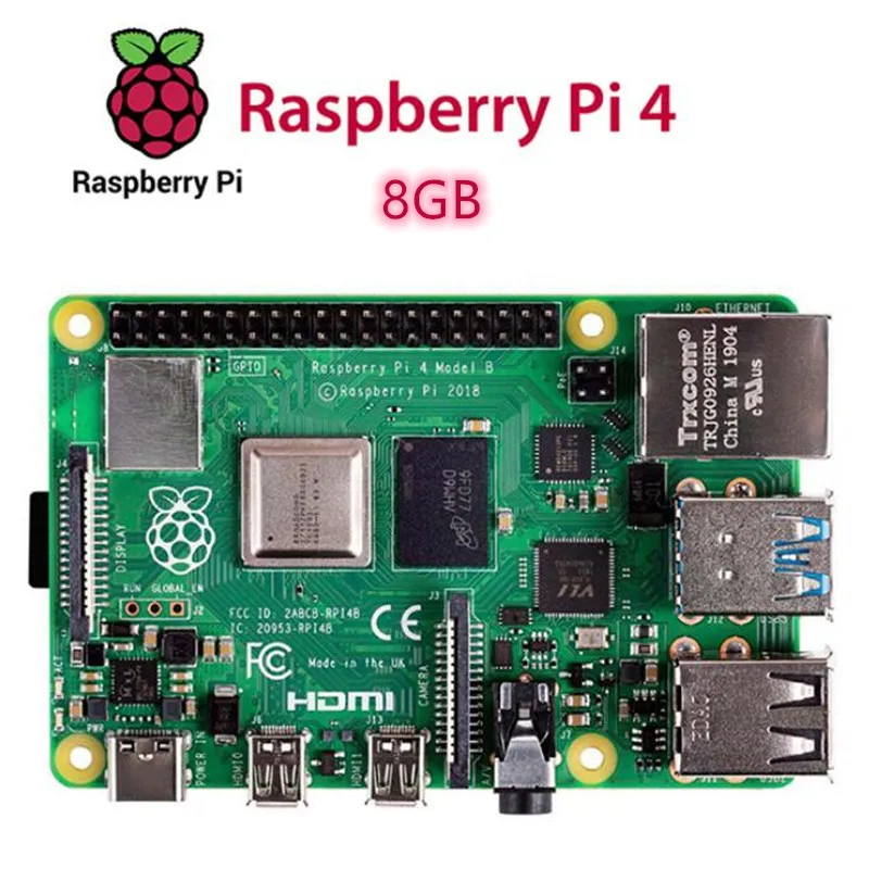 Oficial raspberry pi 4b placa 8gb modelo b placa controladora rasp ...