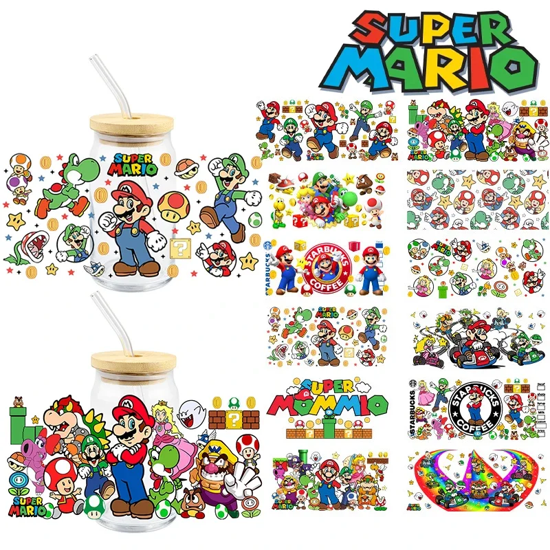 Super-Mario-Sticker-Anime-Children-UV-Wrap-Transfer-Sticker-Cartoon ...