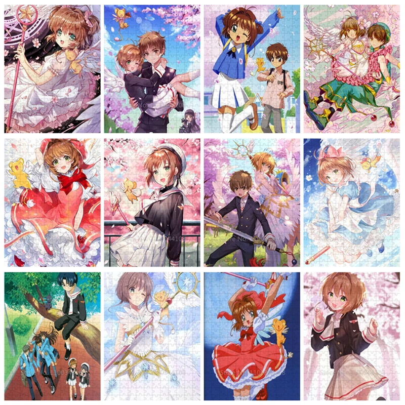 300/500/1000 Pieces Puzzle Cardcaptor Sakura Jigsaw Puzzles Japanese ...