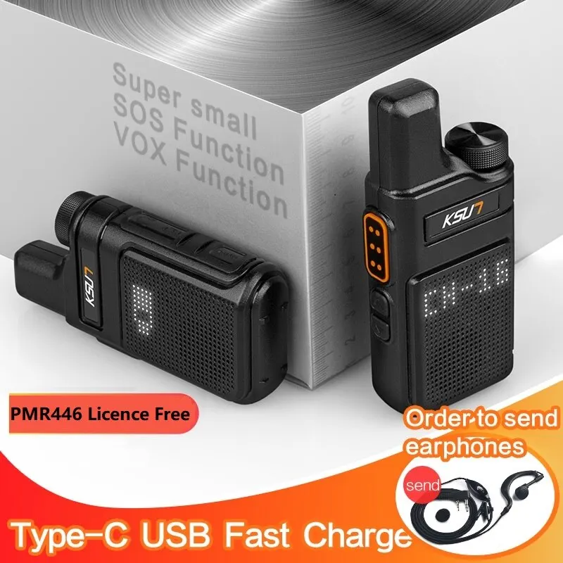 KSUT-walkie-talkie-PMR446-Radio-de-mano-port-til-de-tama-o-Mini ...
