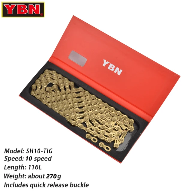 YBN bike chain 8/9/10/1/12 speed mountain road bike chain compatible ...