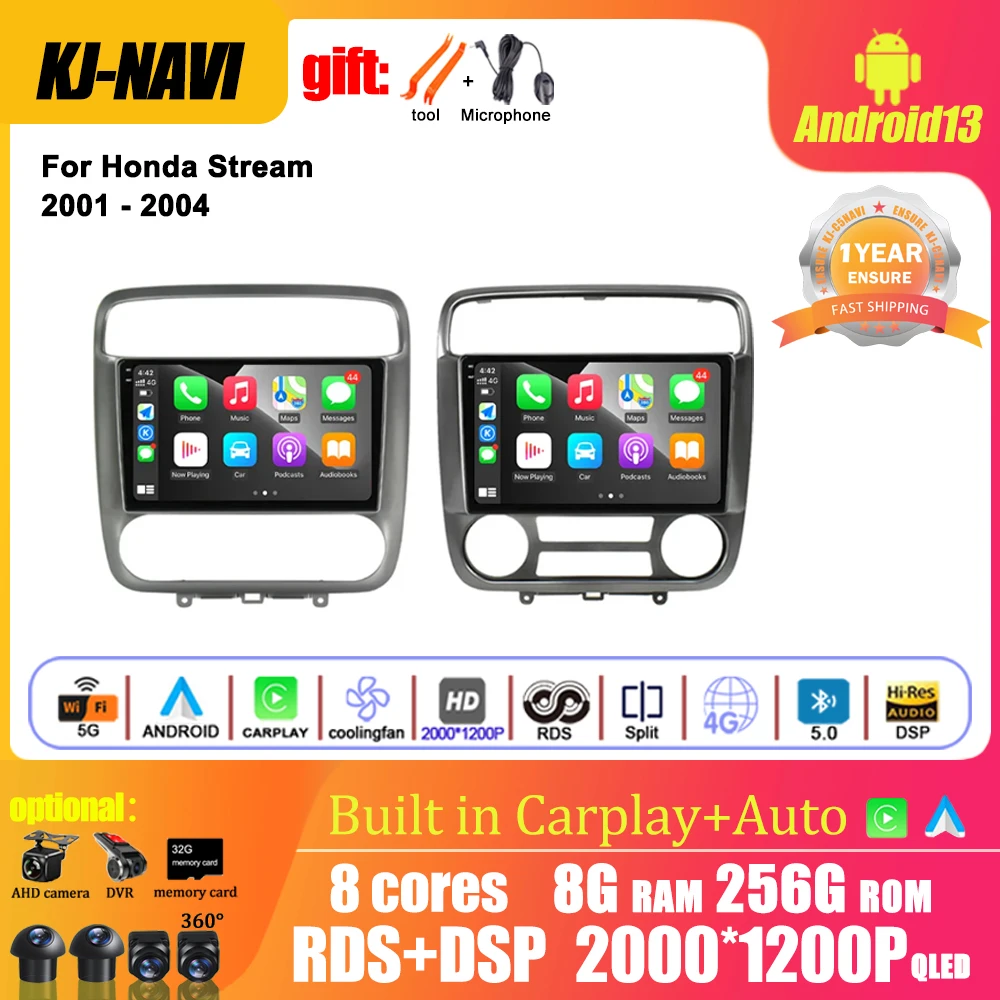Android-13-For-Honda-Stream-2001-2002-2003-2004-4G-WIFI-Car-Radio ...