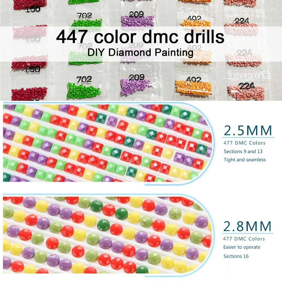 Wholesale-DMC-447-Square-Round-For-DIY-Diamond-Painting-Cross-Stitch ...