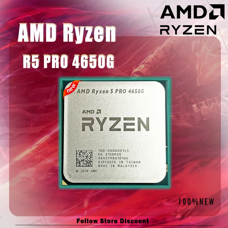 AMD Ryzen 5 PRO 4650G R5 PRO 4650G 3.7 GHz Six Core Twelve Thread 65W ...